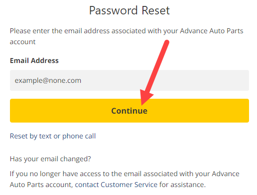 How do I reset my password? - Advance Auto Parts