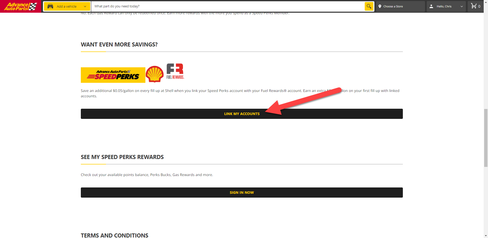 How to Link Speed Perks and Fuel Rewards - Advance Auto Parts